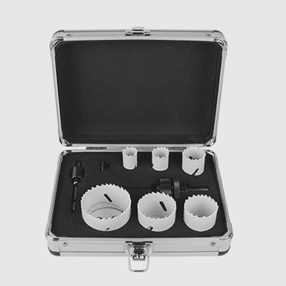 TerMight™ 9-Piece Bi-Metal Hole Saw Set With Aluminum Case - Walmart.com
