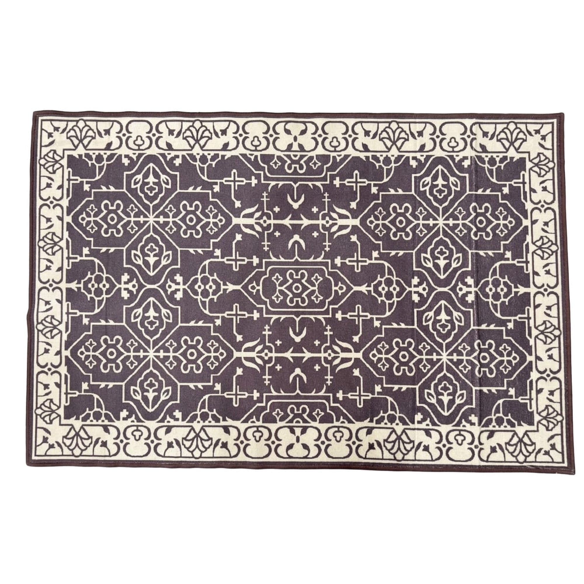Click here for Home Decor Inc. Charcoal & Ivory Tribal Geometric... prices