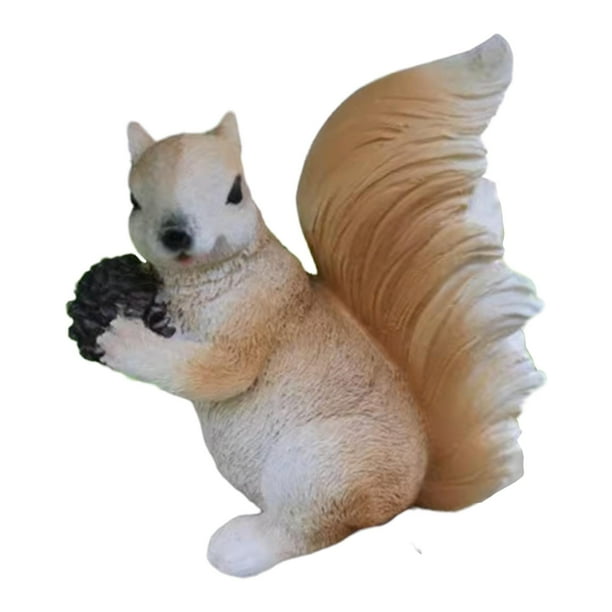 Colaxi Creative Resin Squirrel Figurine ,Fairy Garden Accessories ...