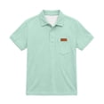 AHTJRT Boys Golf Shirts Collared Button Down Short Sleeve Pocket Tees ...