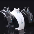 1PC New Acrylic Mannequin Necklace Display Bust Stand Jewelry Holder ...