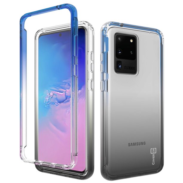 CoverON Samsung Galaxy S20 Ultra Clear Case with Two-Tone Colors Heavy ...