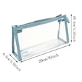 Beforeyayn Clear Triangular Pencil Bag Transparent Mesh Stationery ...