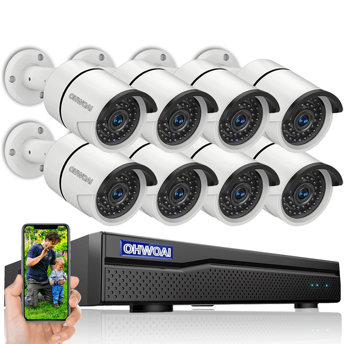 Defender Sentinel 4K Ultra HD Wired NVR Channel Security Camera System ...