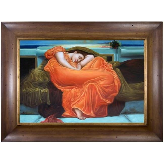 Flaming June Framed Oil Painting - Walmart.com