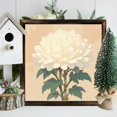 8x8 Inch Square Framed Wood Wall Art, Minimalist Abstract Botanical ...