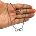 Infinity Sign Link Necklace In Sterling Silver, 18 - Walmart.com
