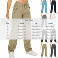 Besolor Womens Cargo Pants Lightweight Casual Outdoor Hiking Loose ...