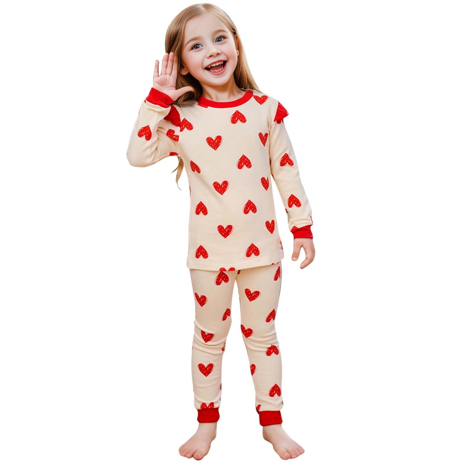 Click here for Icvfdpl Kids Pajamas Girl Baby Tee Pant 2 Piece Lo... prices