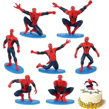 Spiderman Cake Topper Mini Figures Decoration Cake Topper Figure Toys ...