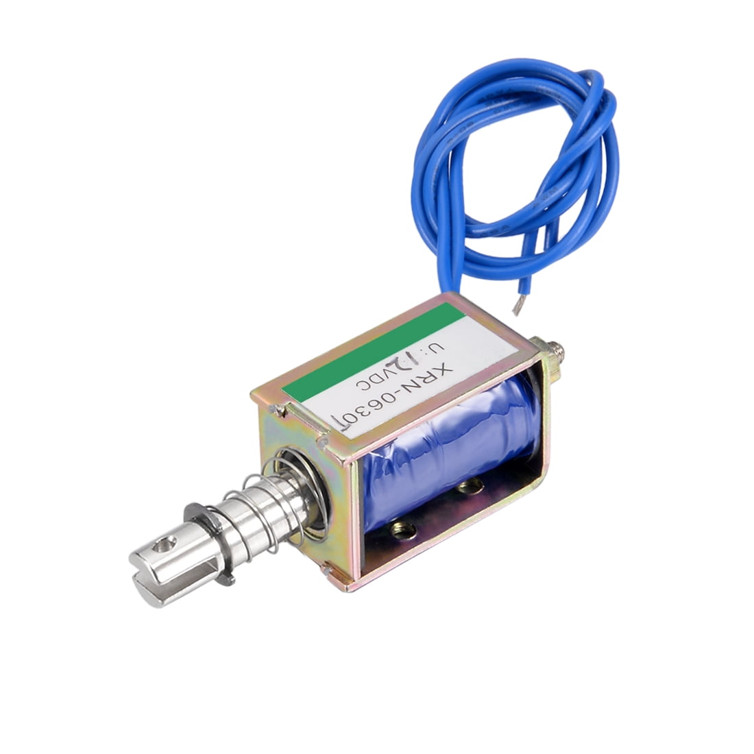 DC 12V 360mA 60N 10mm Electroimán solenoide Tipo Empujar Tirar de Marco ...