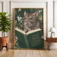 Affixzi Funny Rat Reading Book Art Print, Quirky Animal Wall Decor, Why ...