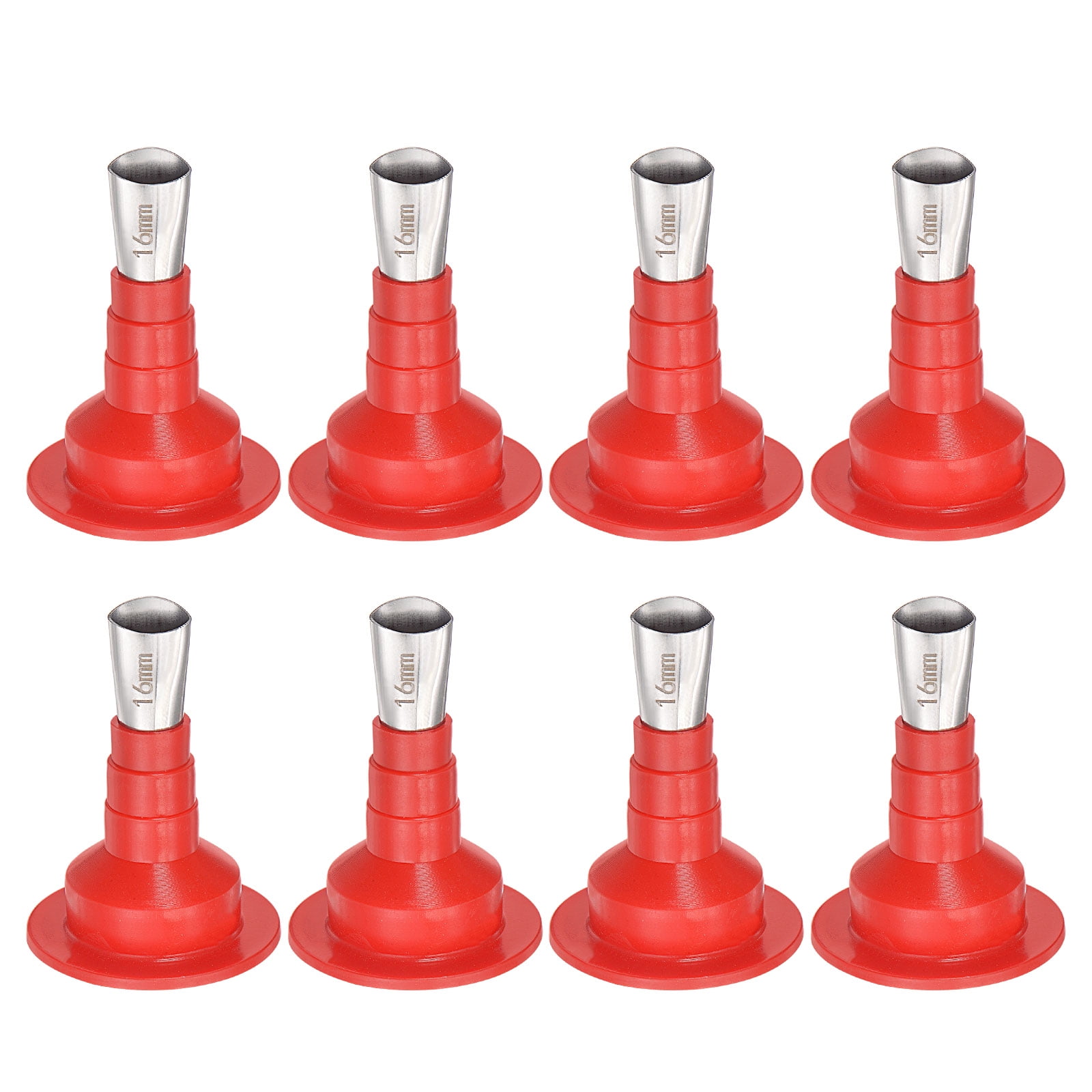 Uxcell 8Pack Nozzle Adapter, 16mm Width Articulated Reusable Caulk ...