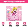 80Pcs Princess Peach Party Tableware Birthday Party Decorations ...