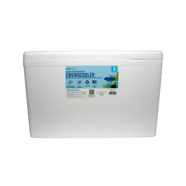 Lifoam Envirocooler Huskee 45 Qt Hard Sided Cooler, White - Walmart.com ...