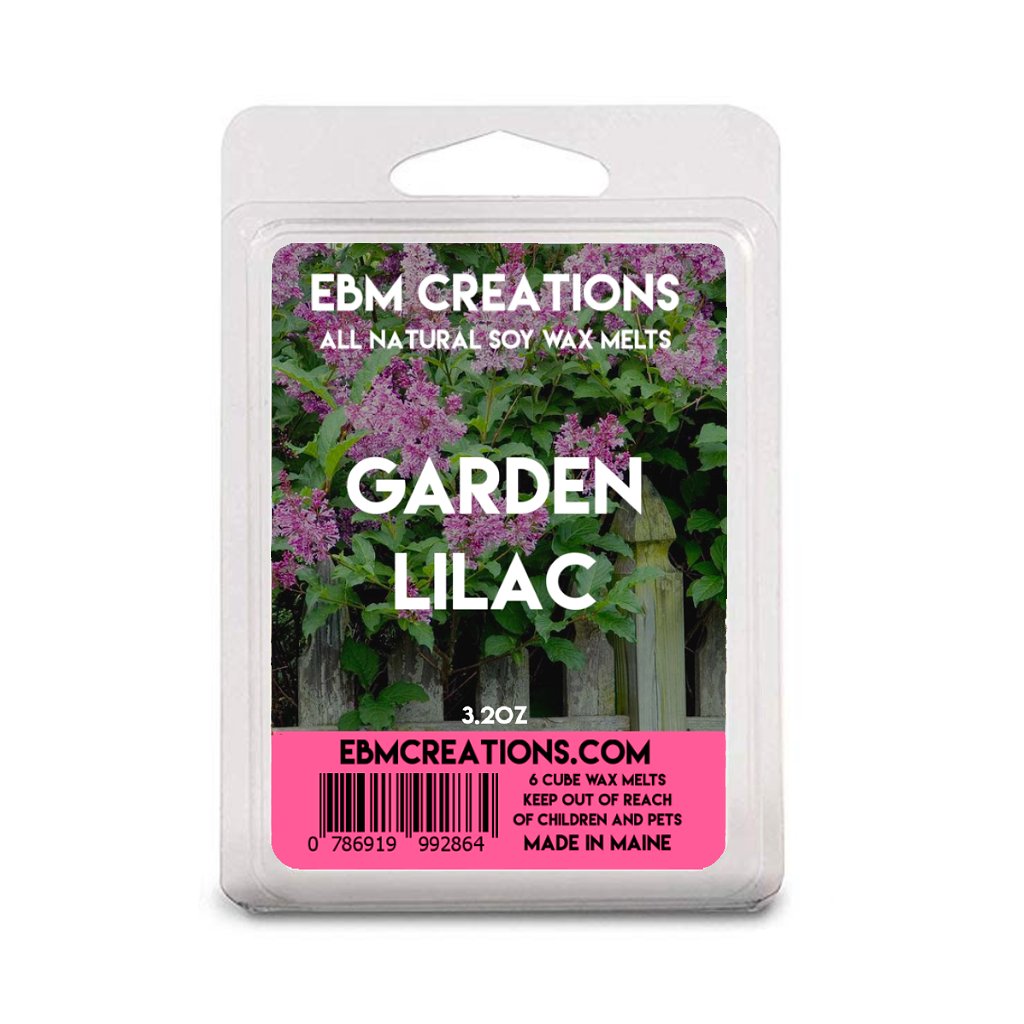 Garden Lilac Scented Soy Wax Melts, EBM Creations, 6 Cube 3.2oz ...