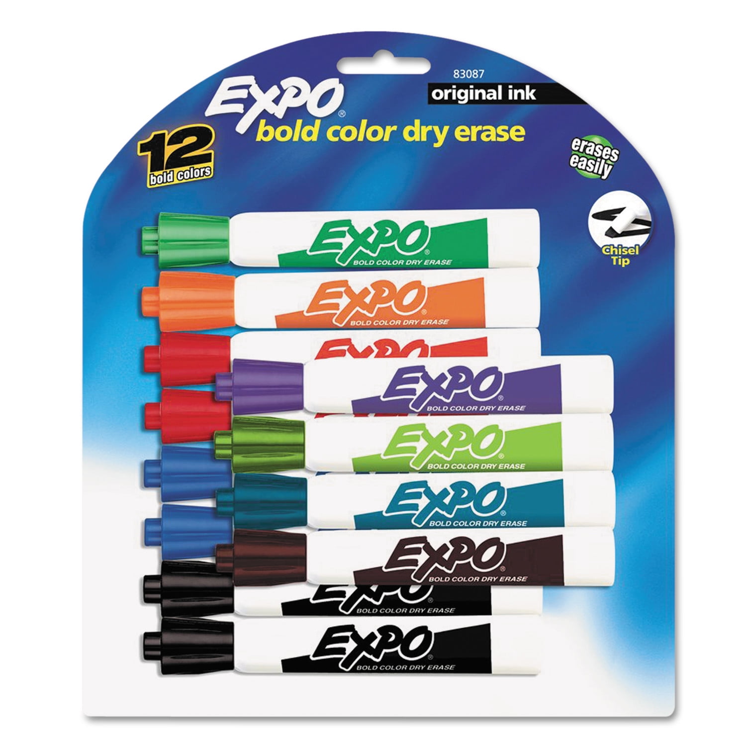 Expo Dry Erase Markers Chisel Tip 12 Set
