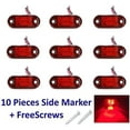 EONQY Side Marker LED Lights, 10PCS 2 LED Side Light Indicator Auto Car ...