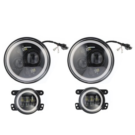 Headlights,Halo LED Headlights Fog Auto LED Ring Light Headlamp Modern ...