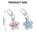 10Pcs Colorful Sakuras Charm Keychain Set Cherrys Blossoms Pendant Key ...