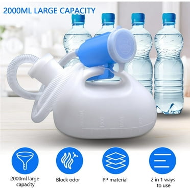 MedVance Urinal for Men 1000ml with Glow in The Dark Spill Proof Screw ...