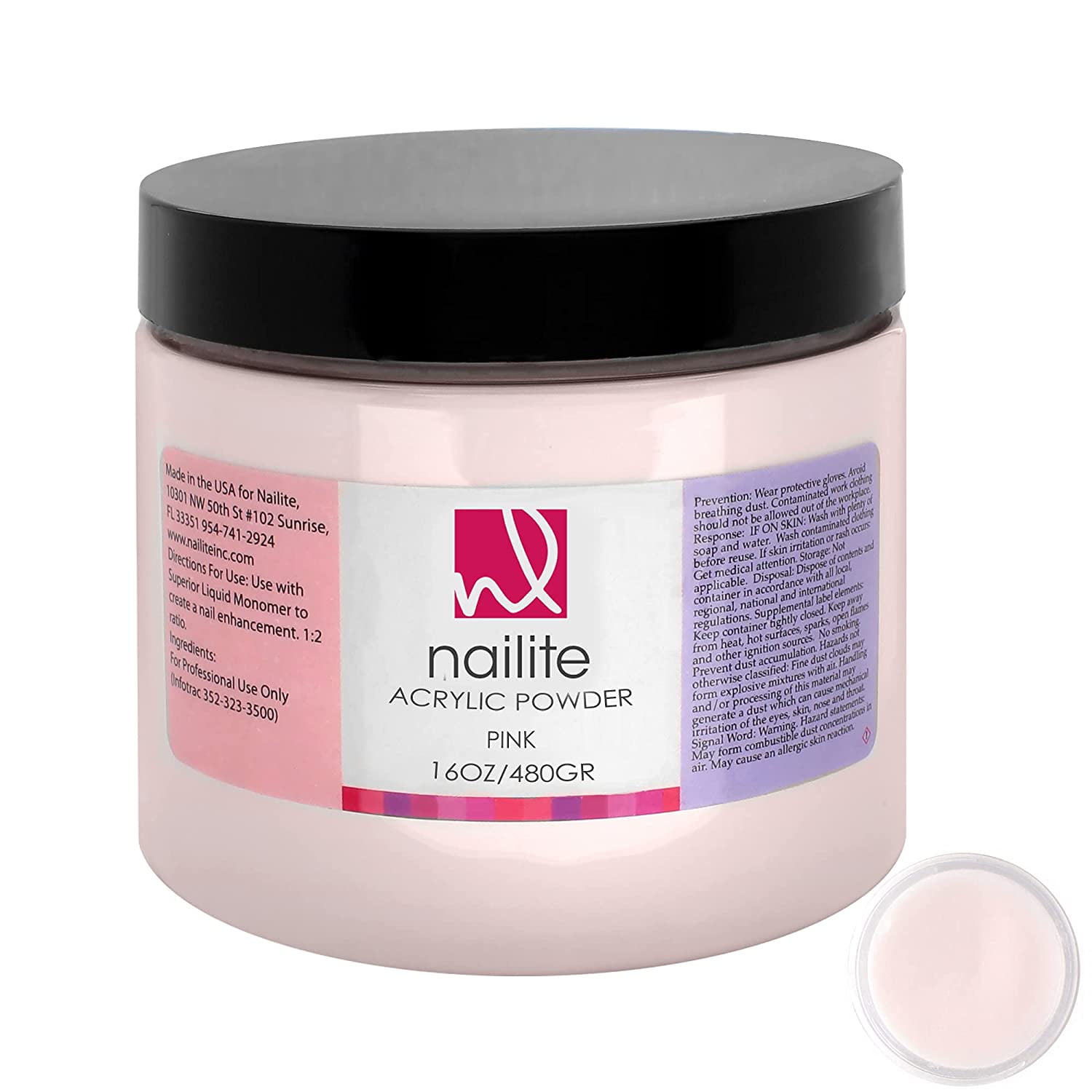 Nailite Regular – Professional Acrylic Powder for Nail Extension, Slow ...