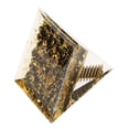 2pc Orgonite Pyramid Resin Energy Generators Reiki Natural Obsidian ...