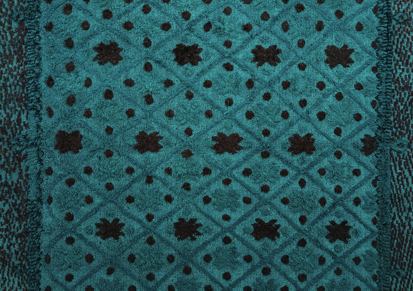 Ahgly Company Indoor Rectangle Abstract Turquoise Blue Modern Area Rugs ...