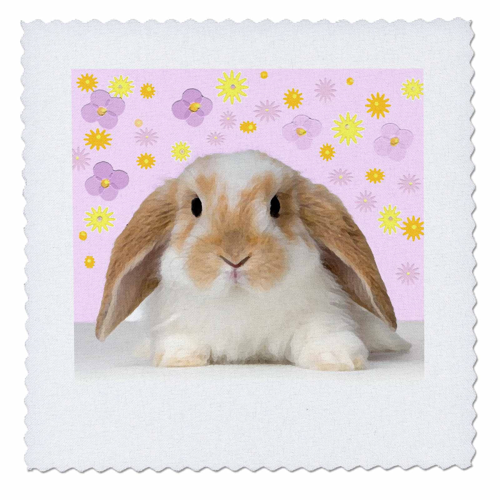 3dRose Rabbit - Quilt Square, 10 by 10-inch - Walmart.com