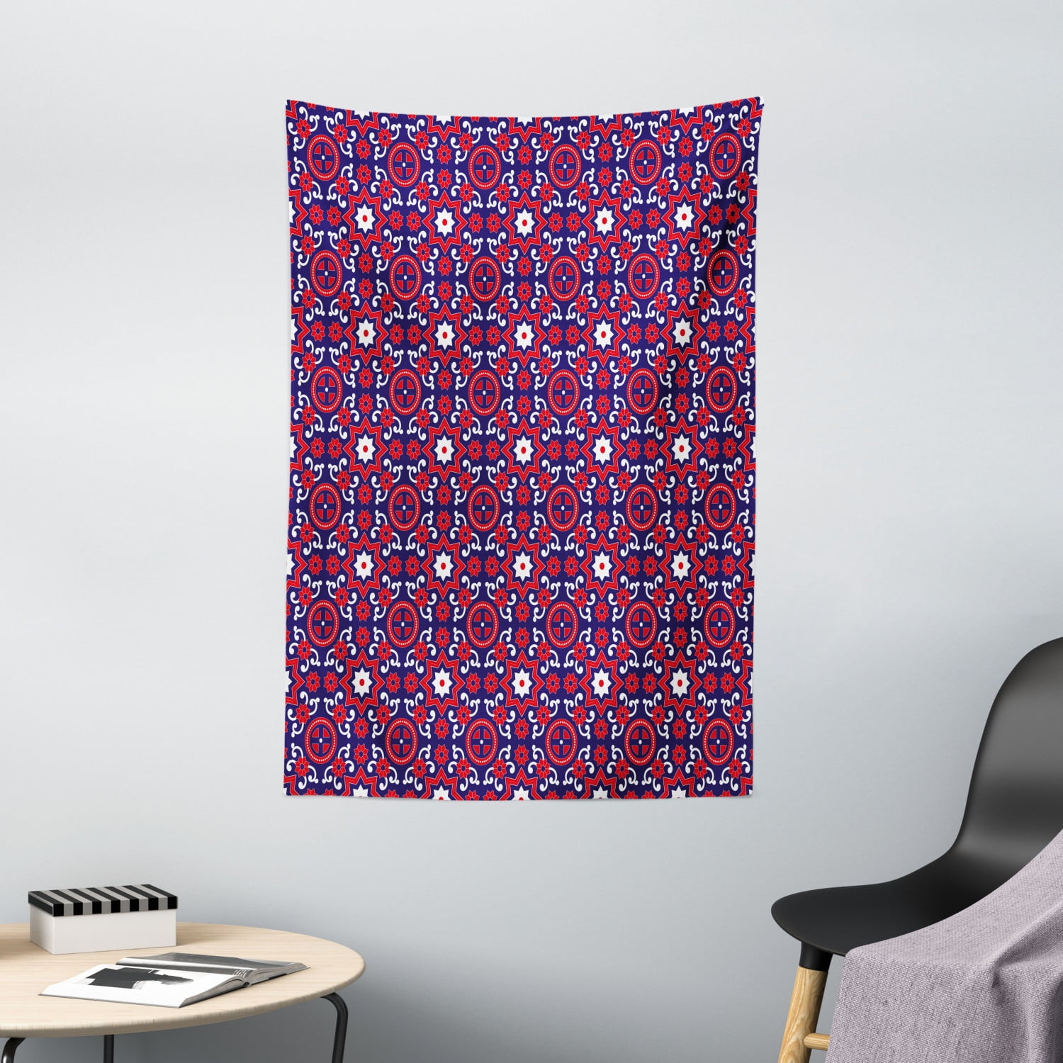 Arabesque Tapestry, Moroccan Pattern with Middle Eastern Oriental ...