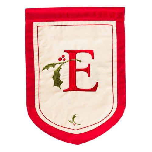 Evergreen Enterprises, Inc Holiday Monogram Garden Flag - Walmart.com ...