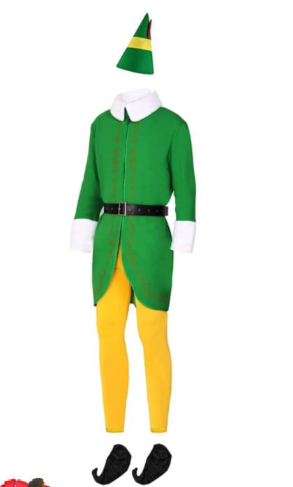 Nuevos disfraces navideños para hombres, trajes de elfo navideño ...