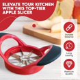 1pc Stainless Steel Apple Slicer Tool - Ergonomic Red & Design, Durable ...