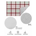 Indoor Door Mat, Retro Christmas Red Green Tartan Plaid Absorbent ...