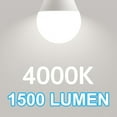 LIDUI-4PK 4000K,Garage Door Opener Light Bulbs, 1500LM Ultra Bright ...