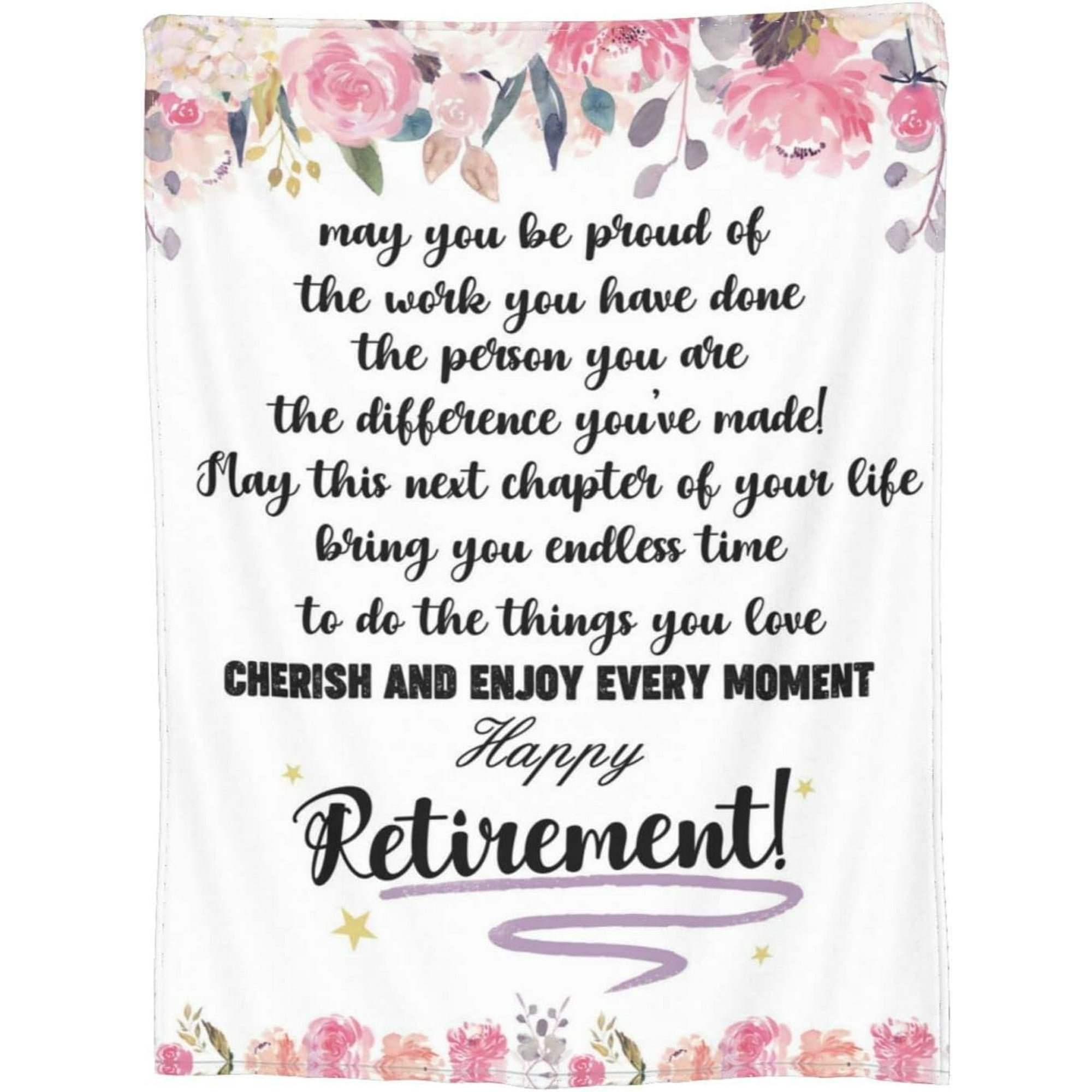 Click here for Laicaiw Retirement Blanket Retired Throw Floral Bl... prices