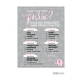 What's In Your Purse? Bubblegum Pink Girl Elephant Baby Shower Games ...