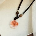 CIYISON Charming Collarbone Chain with Camellia Pendant Necklace ...
