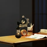 Colaxi Bear Outdoor Statue Bear Solar Light with Solar Lantern ...