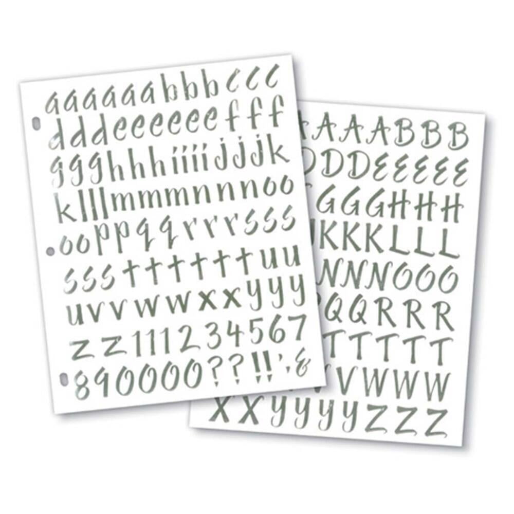 Sticko Susy Ratto Silver Foil Letters Stickers - Walmart.com