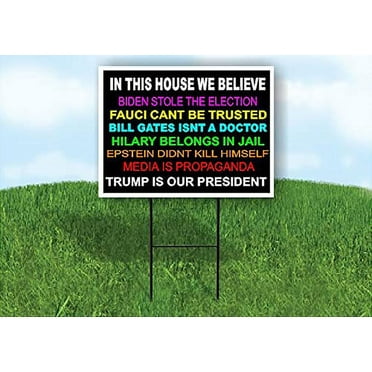 President Donald Trump Big Head Yard Sign, 19" x 14" - Walmart.com
