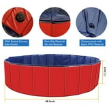 Foldable Kiddie Pool, Hard Plastic Swimming Pool for Kids, Summer ...