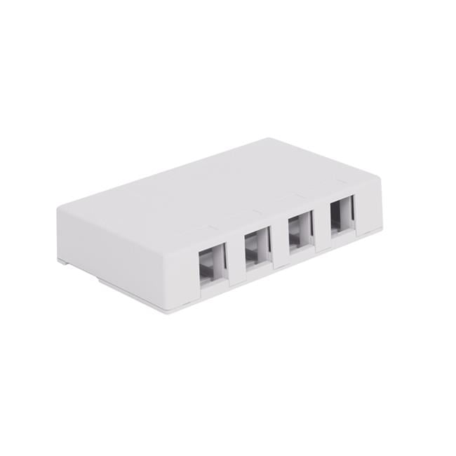 ICC 4 Port Surface Mount Box - White - Walmart.com