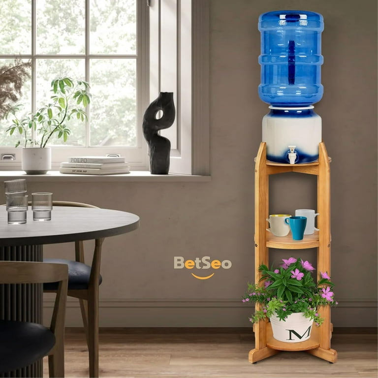 Water Cooler Stand 5 Gallon Jug Stand Water Dispenser Stand-3 Tier ...