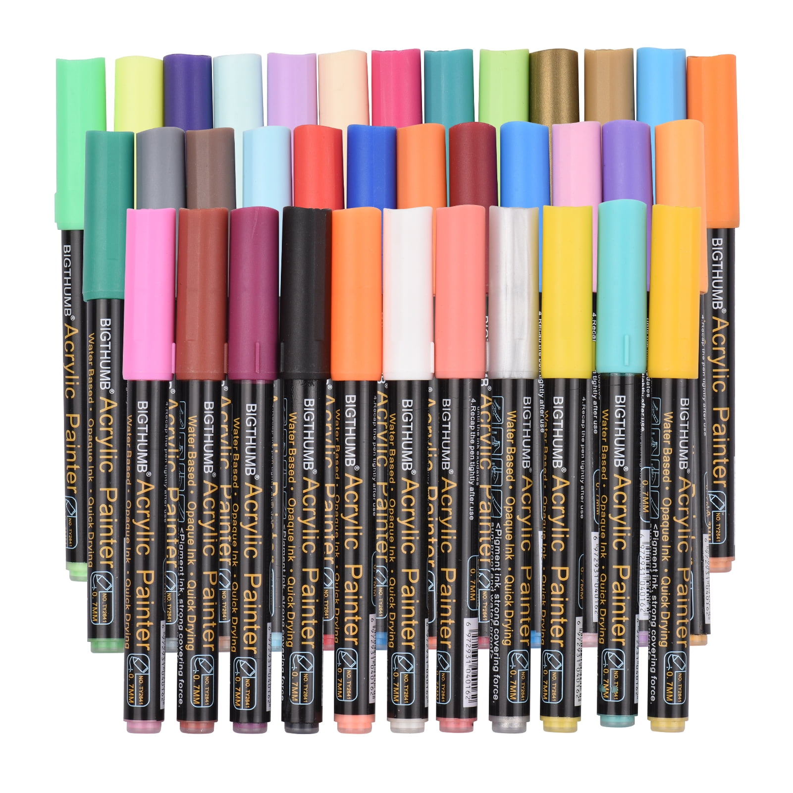 Click here for Zootealy Bigthumb Acrylic Paint Marker Pens 36 Vib... prices