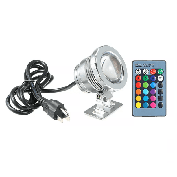 Lámpara Led Rgb Sumergible Impermeable De 10w Para Alberca | Bodega ...