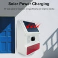 Solar Outdoor Motion Alarm, Motion Activated with Warning Lights and ...