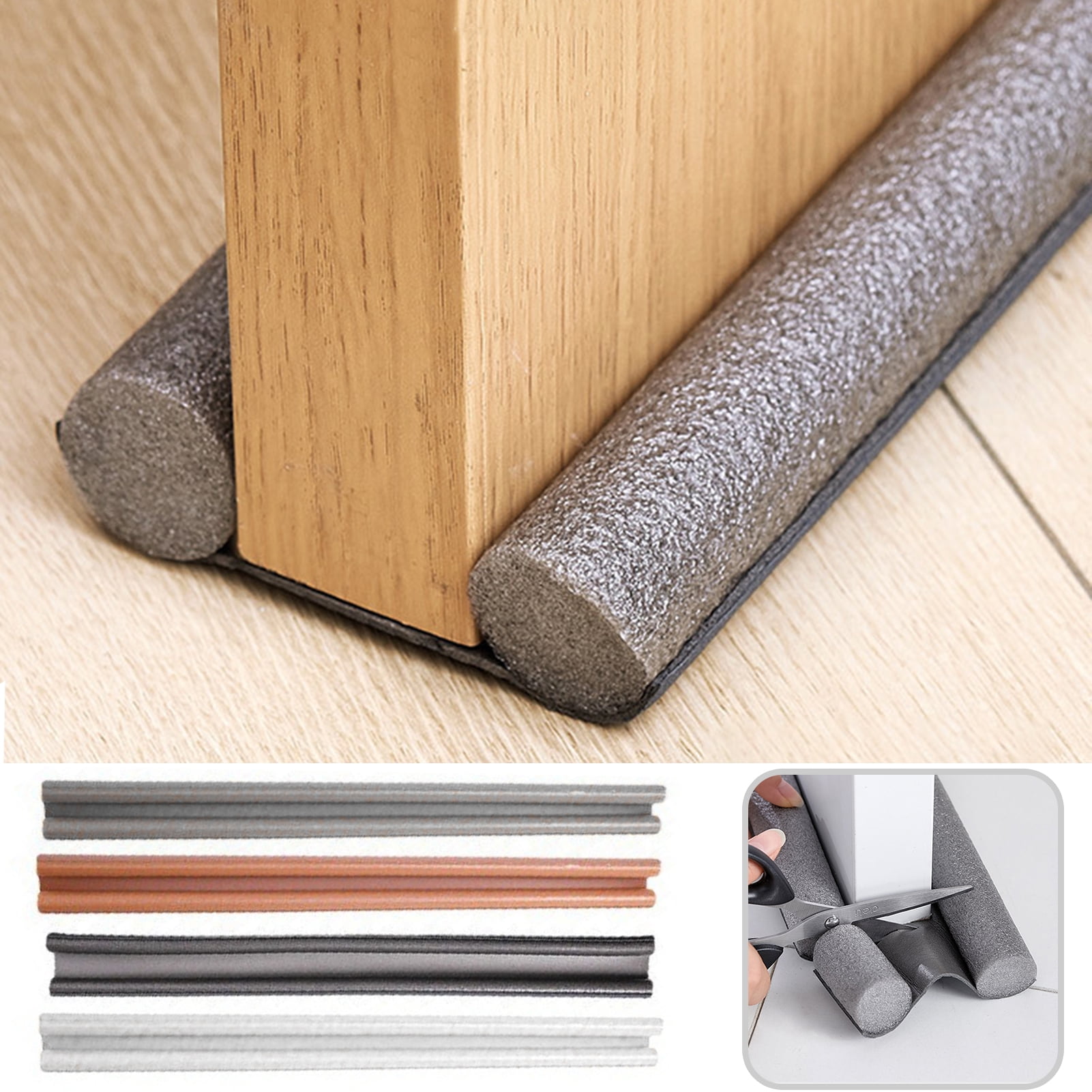 Buy Door Seam Seal Flexible Cut Freely Door Draft Stopper Bottom Seal ...