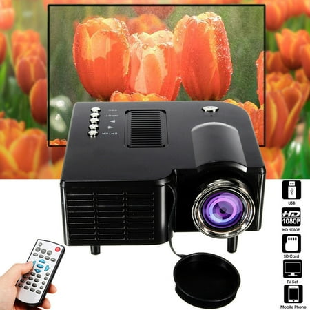 Home 1080p Mini Projector Compact Pocket Projector Home Theater Cinema ...
