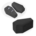 ANXPTIME Black Coffin Velvet Ring Box Double Ring Display Holder with ...